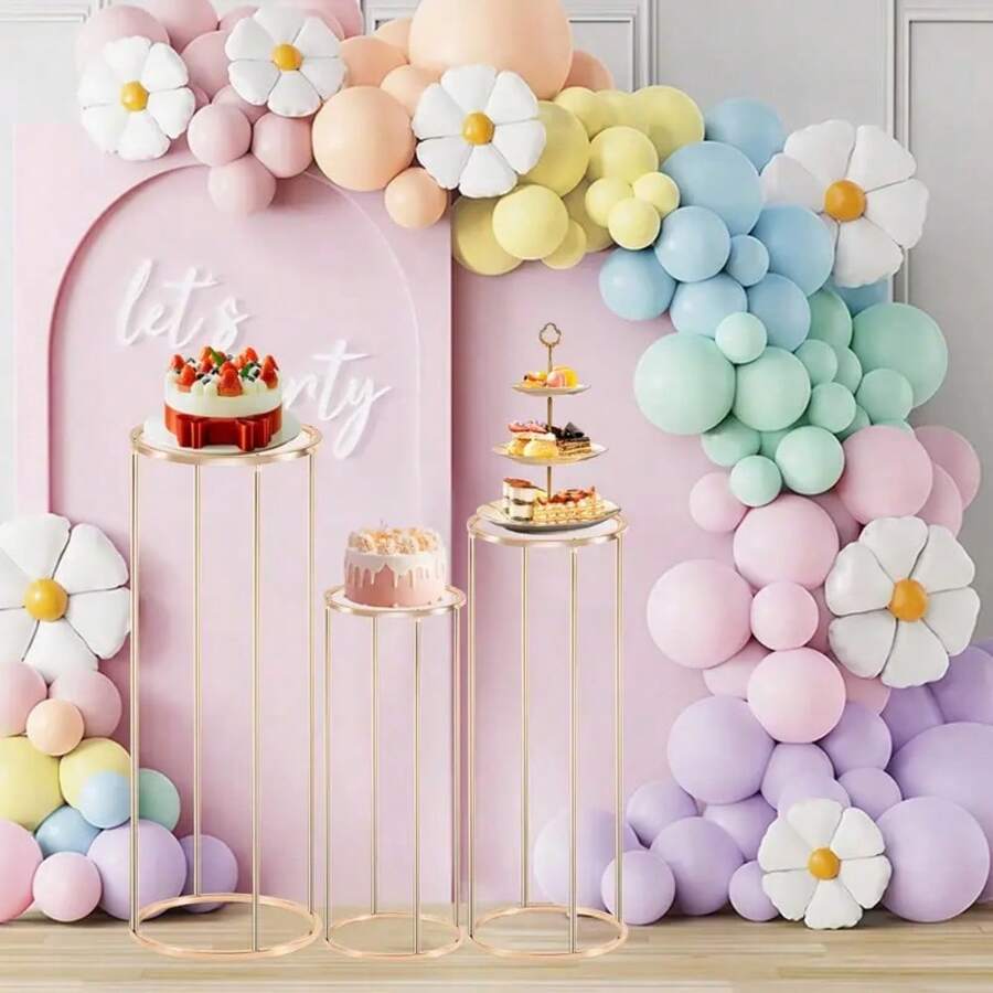 Party Column Stand - Column Base Stand With Acrylic Panel, Cake Column ...