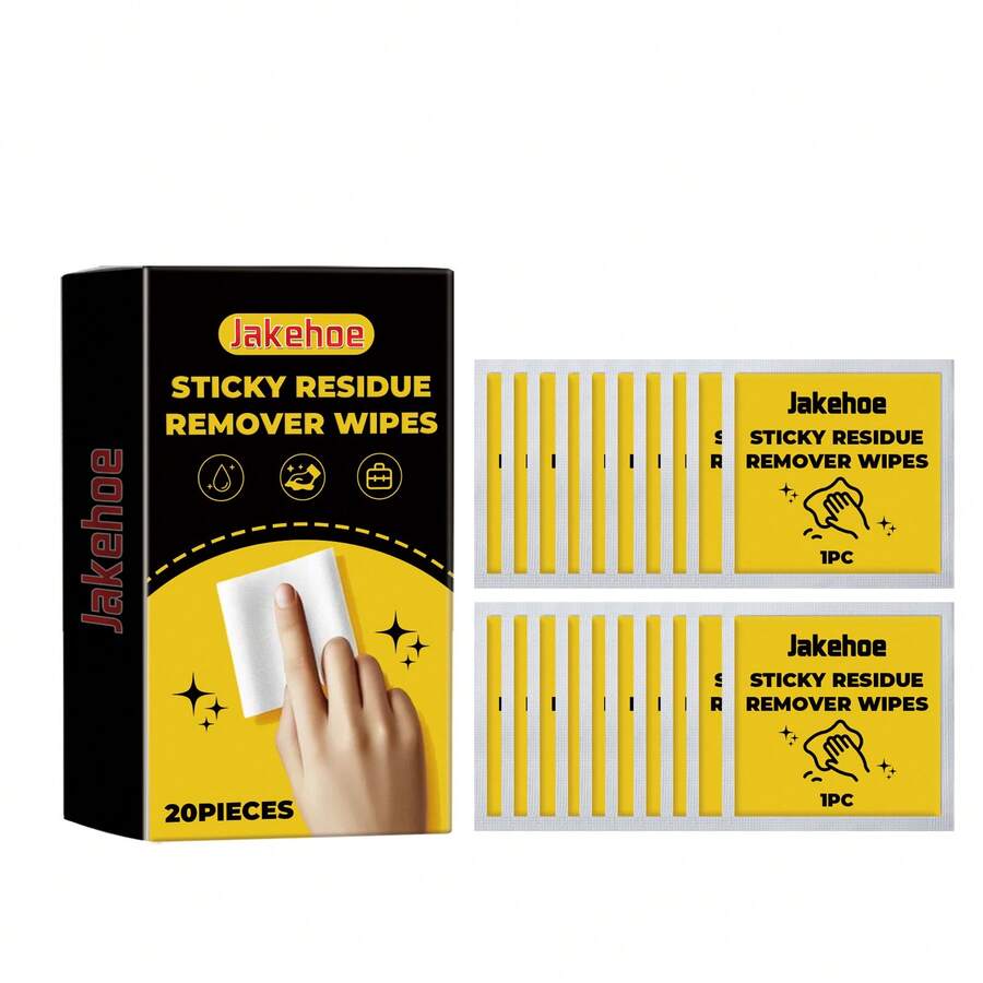 Adhesive Remover Wet Wipes, Portable Glass Window Cleaner Without Trace ...