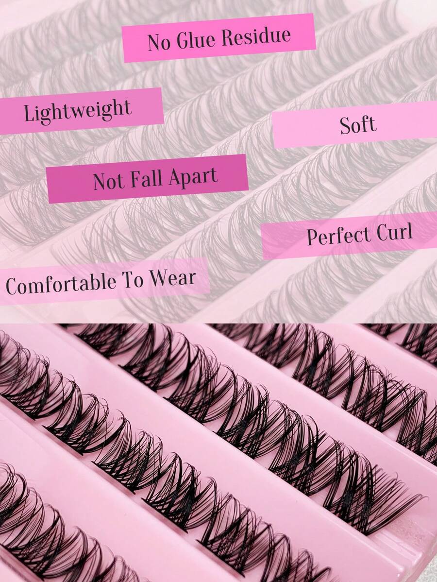 Cluster Lashes Extensions 120 Pcs Clusters Individual Lash Extension D ...