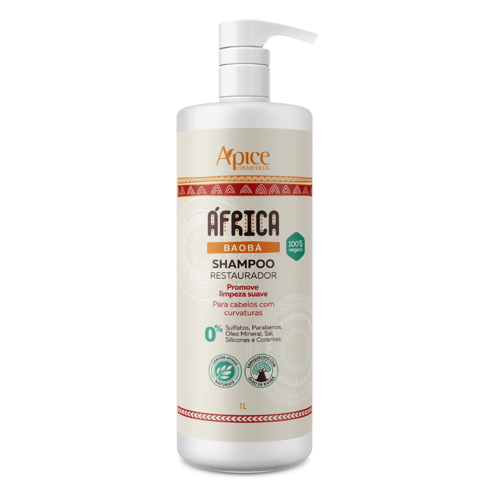 Shampoo Restaurador África Baobá 1L - Apice Cosméticos | SHEIN Brasil