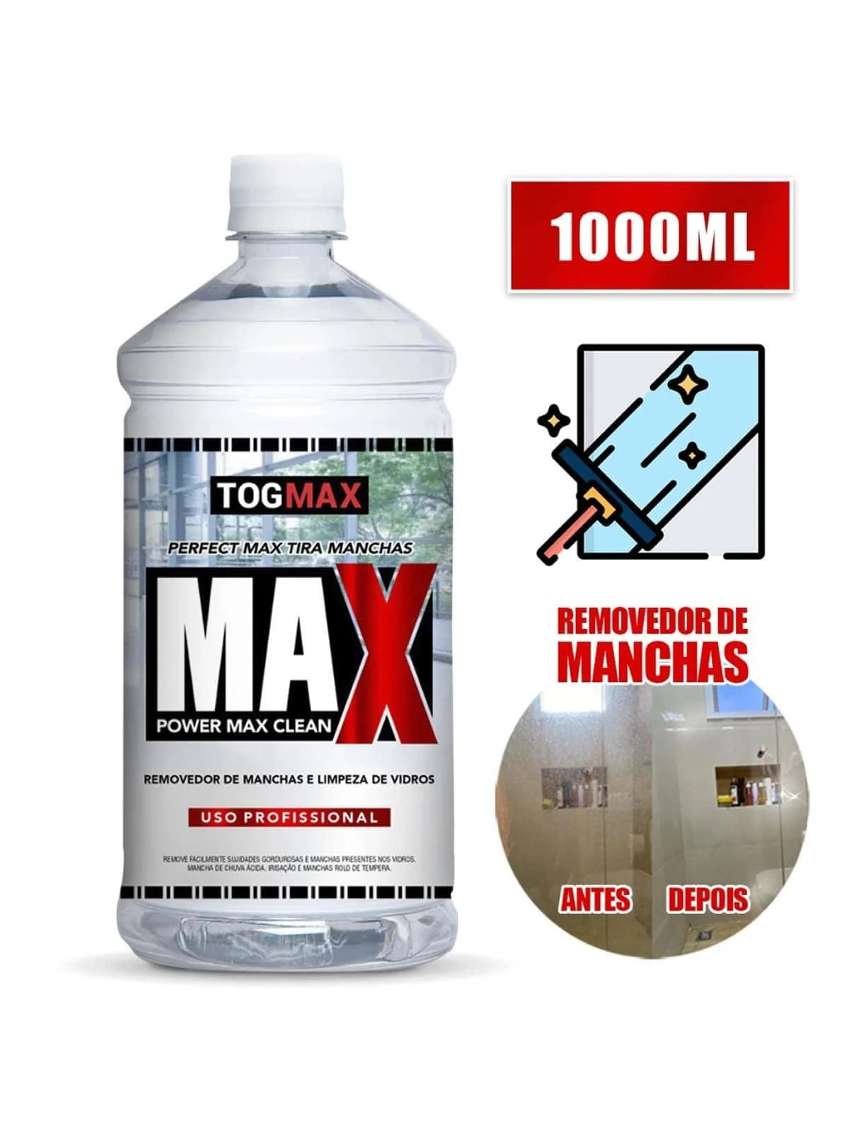 Kit Limpa Vidro Removedor De Manchas E Chuva Ácida Perfect Max Power ...