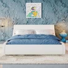 Allewie Upholstered Full/Queen/King Size Platform Bed Frame Modern Low ...