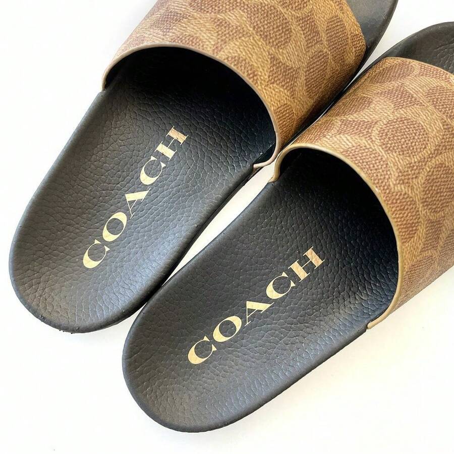 Coach Sandalias Coach G3759 UDELE SPORT SLIDE TAN COACH | Mode de Mujer ...