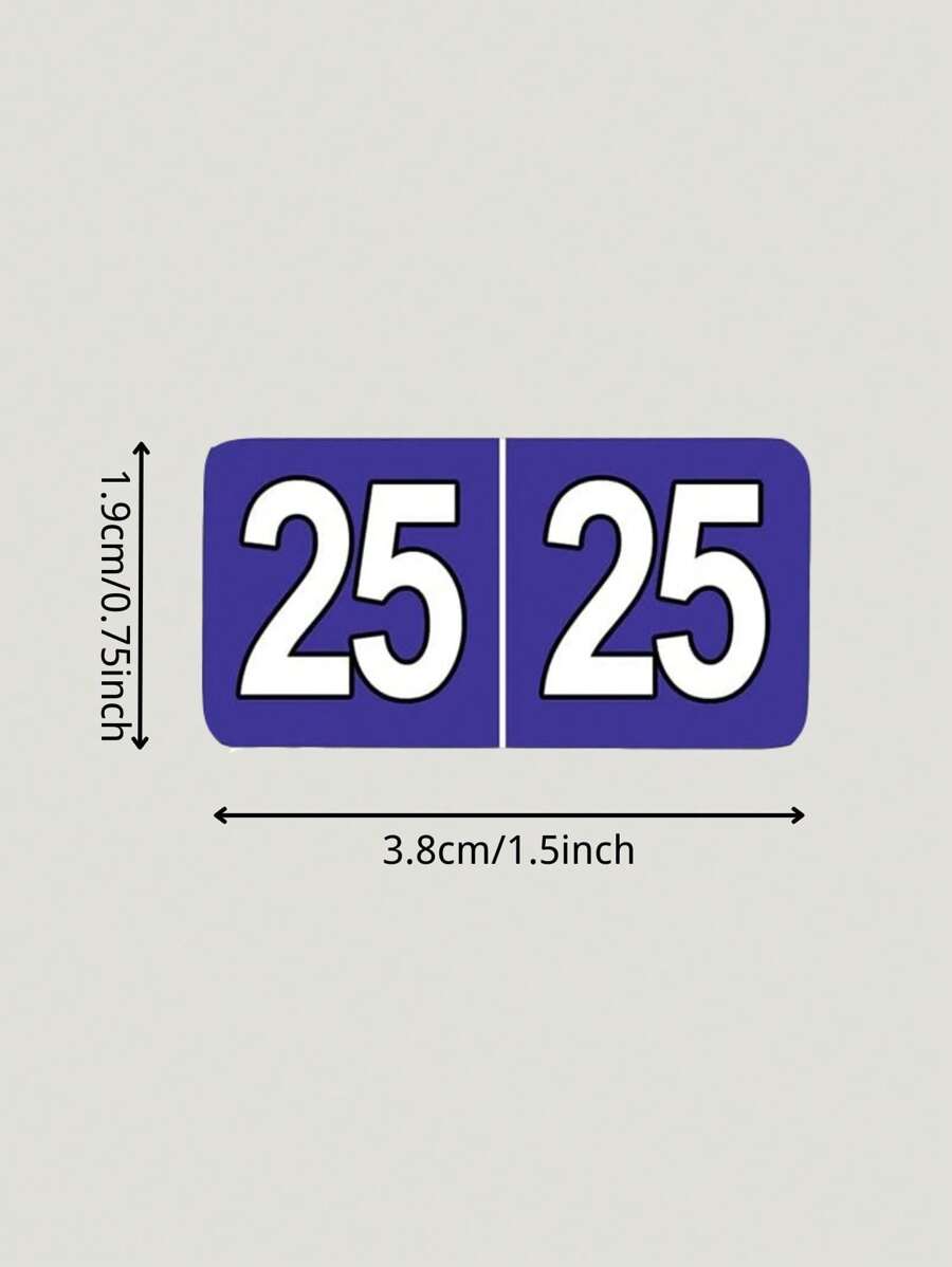 500pcs 2025 Mini Year Stickers File Folder Labels,Sticker Chart, End ...