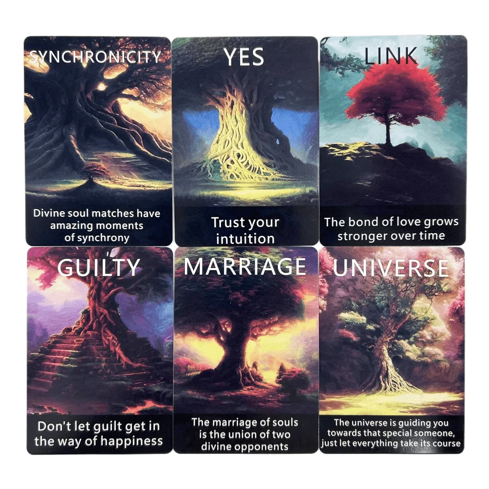 Telepathy Oracle Cards Of Tree A 56 Deck Tarot English Visions ...