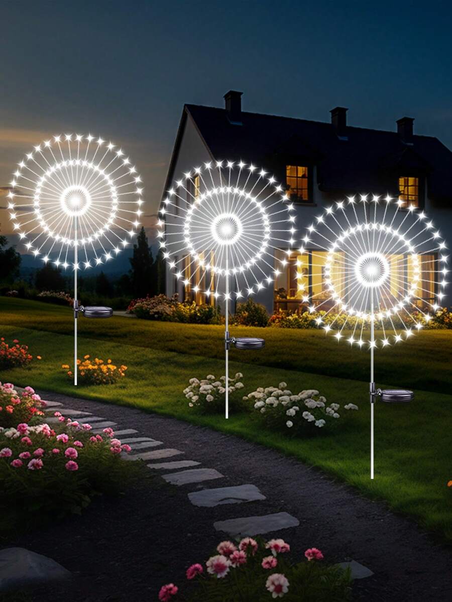 IRILUCN Moonlight Night Fireworks: Solar Smoke Lanterns, Romantic ...