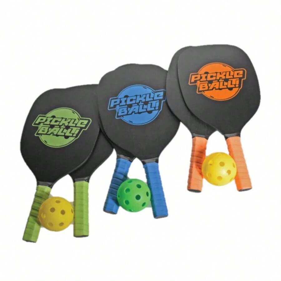 Pickleball Set With 2 Lightweight Paddles And 2 Outdoor Balls – Durable ...