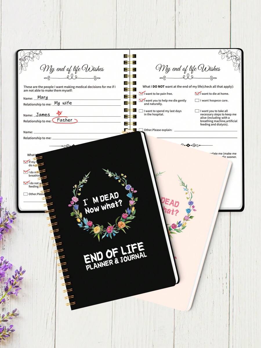 End-Of-Life Planning Book, A 5.7*8.1-Inch Last Wish Book, With Inner ...