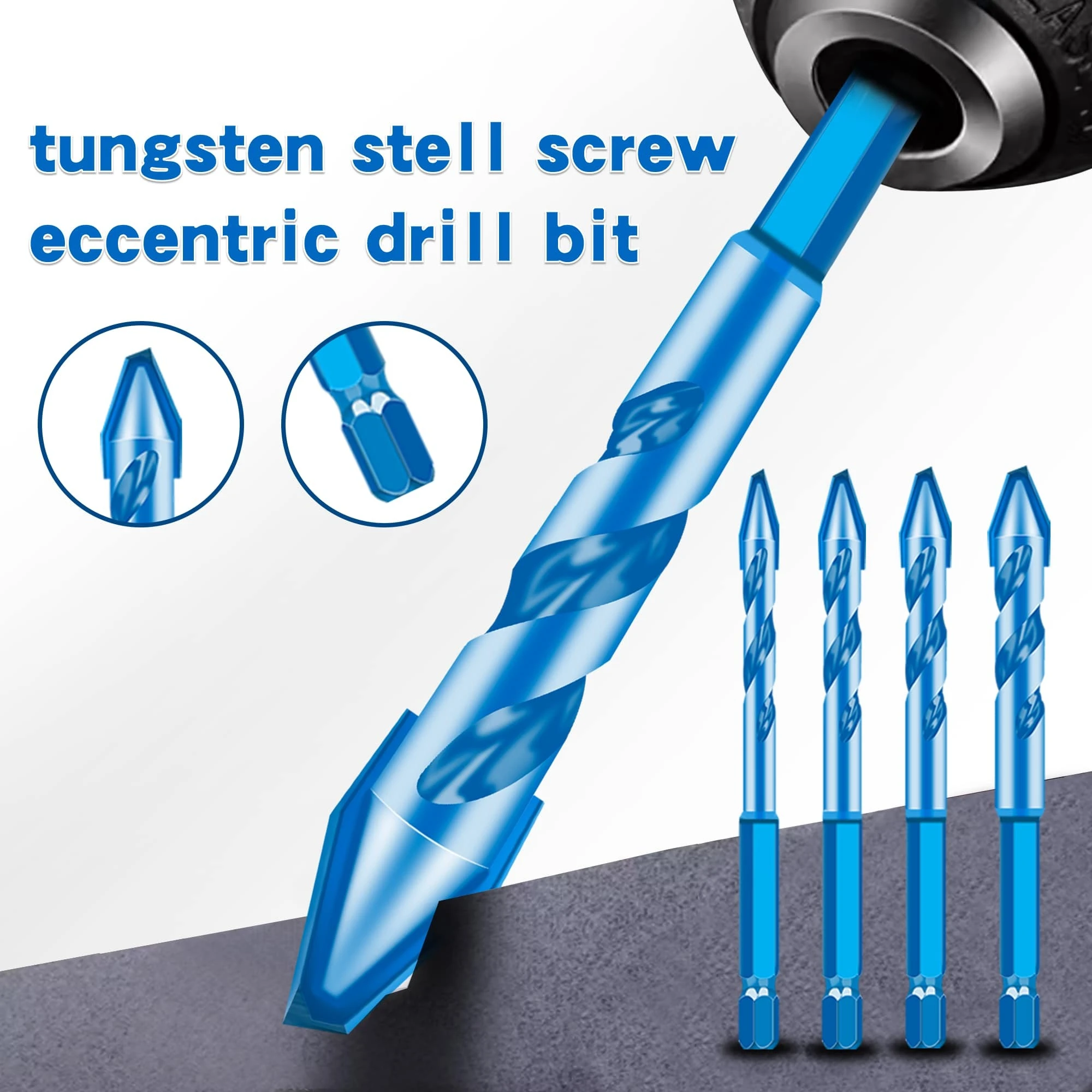 Eccentric Drill Bit For Tile, Glass, Marble, Concrete, Stainless Steel ...