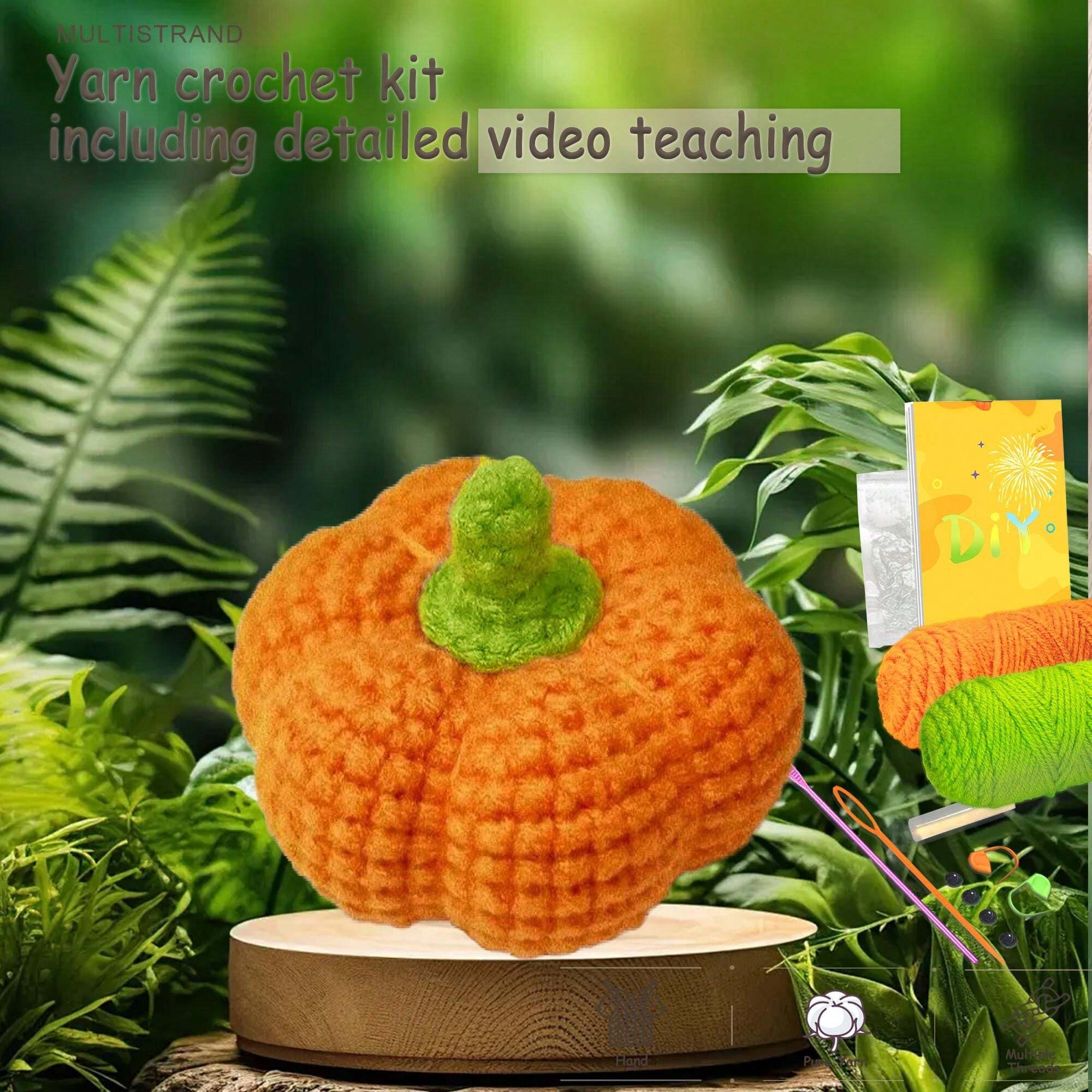 Kit fai-da-te all'uncinetto Amigurumi per principianti, piante ...