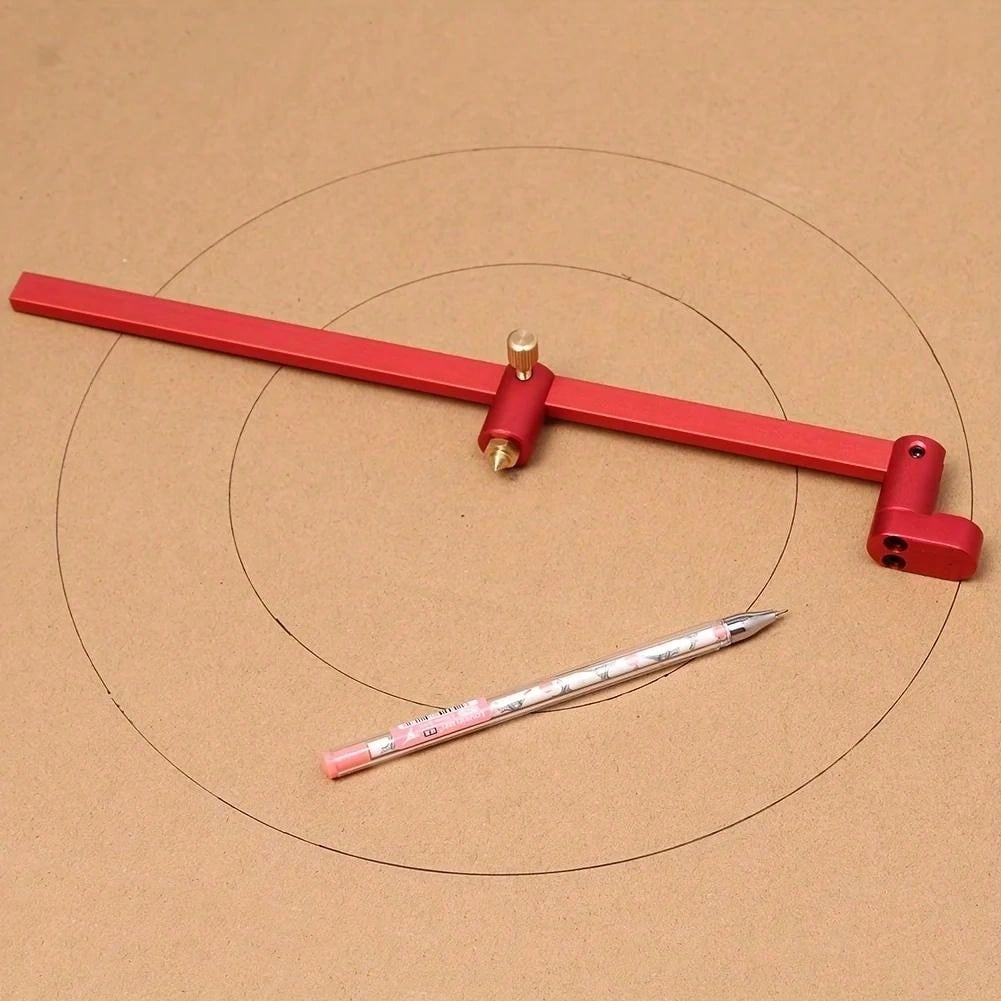 One Piece Red Woodworking Scribing Gauge Center Finder Ruler Scribing ...