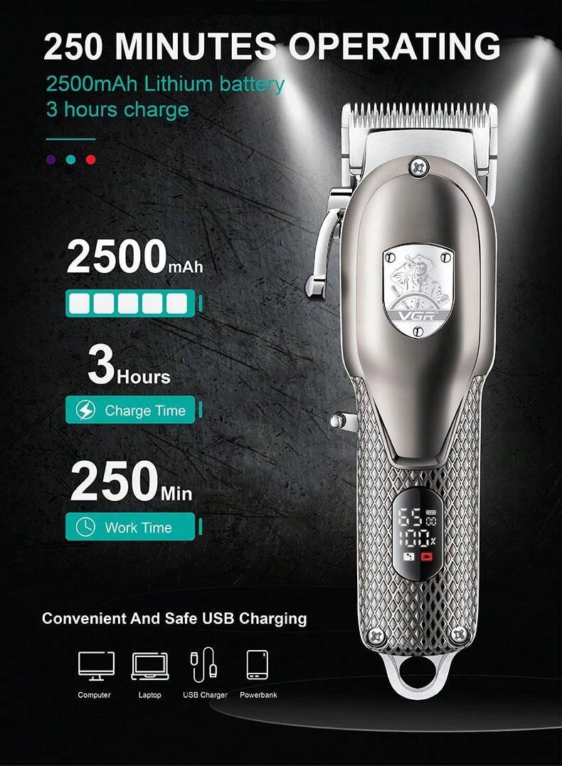 VGR VGR Adjustable Meatal Hair Cut Trimmer Machine Professional ...