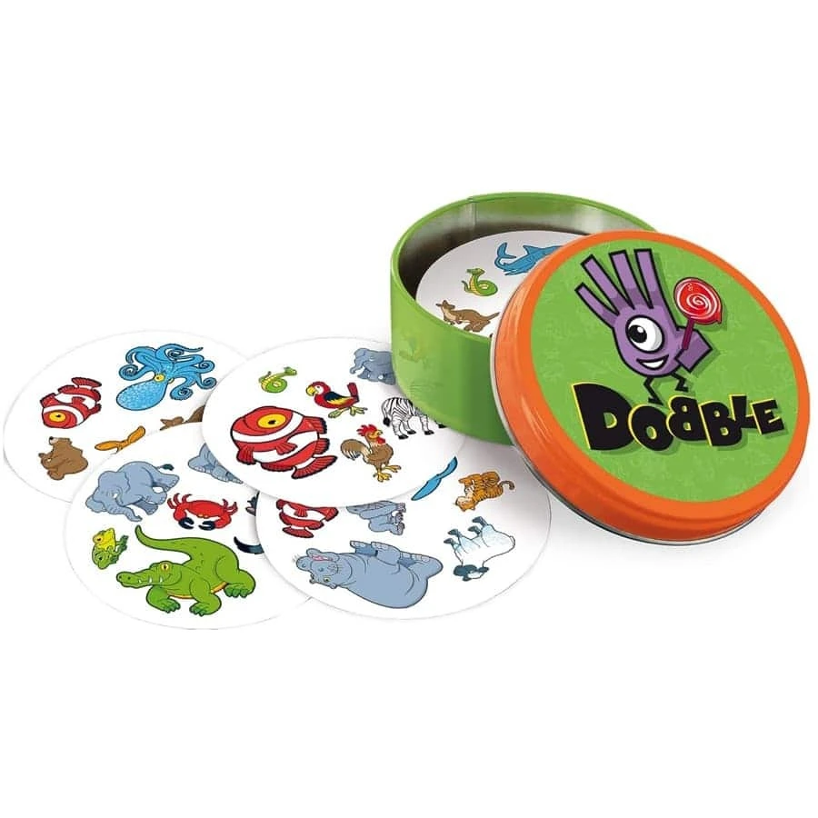 DOBBLE Gioco di carte di abbinamento simboli Dobble natalizi (Lollipop ...