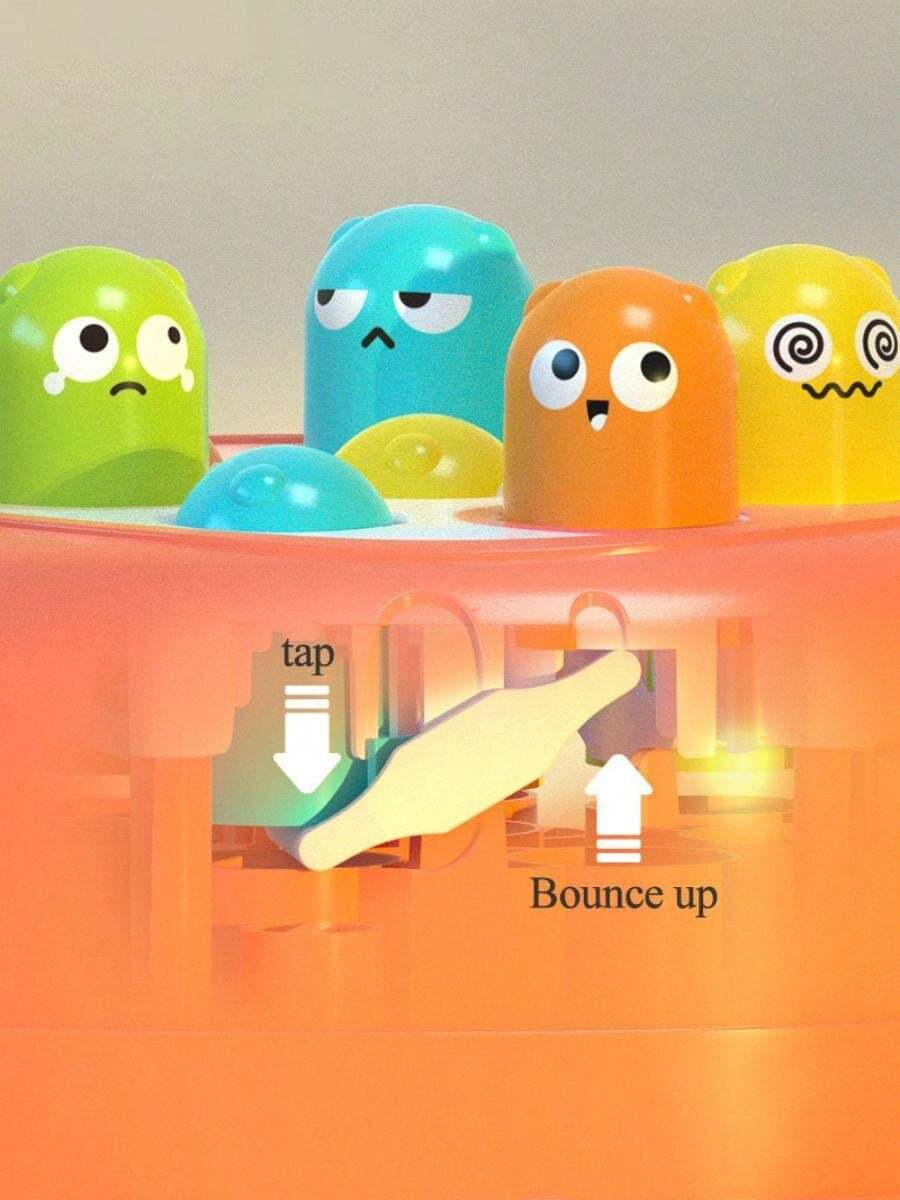 New Cartoon Mole Whacking Interactive Toy For Toddlers, Develops Baby's ...