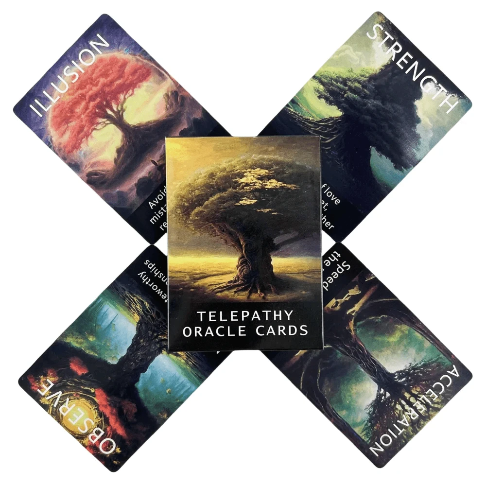 Telepathy Oracle Cards Of Tree A 56 Deck Tarot English Visions ...