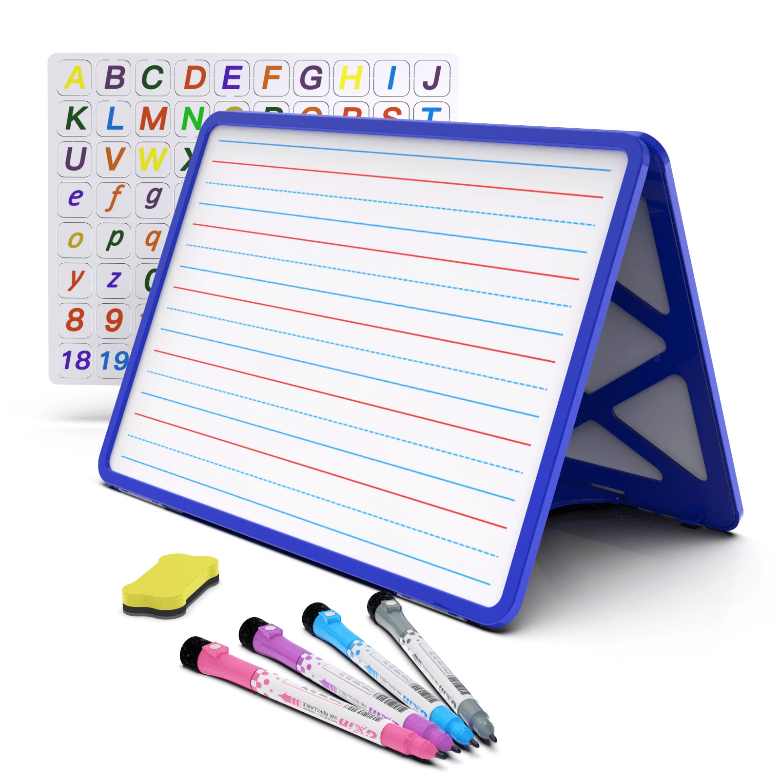 Portable Handheld White Board, Double-Sided Magnetic Dry Erase Board ...