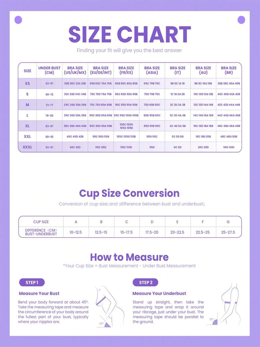 1pc Plus Size Seamless Wireless Padded Bra With Underwire, Lift ...