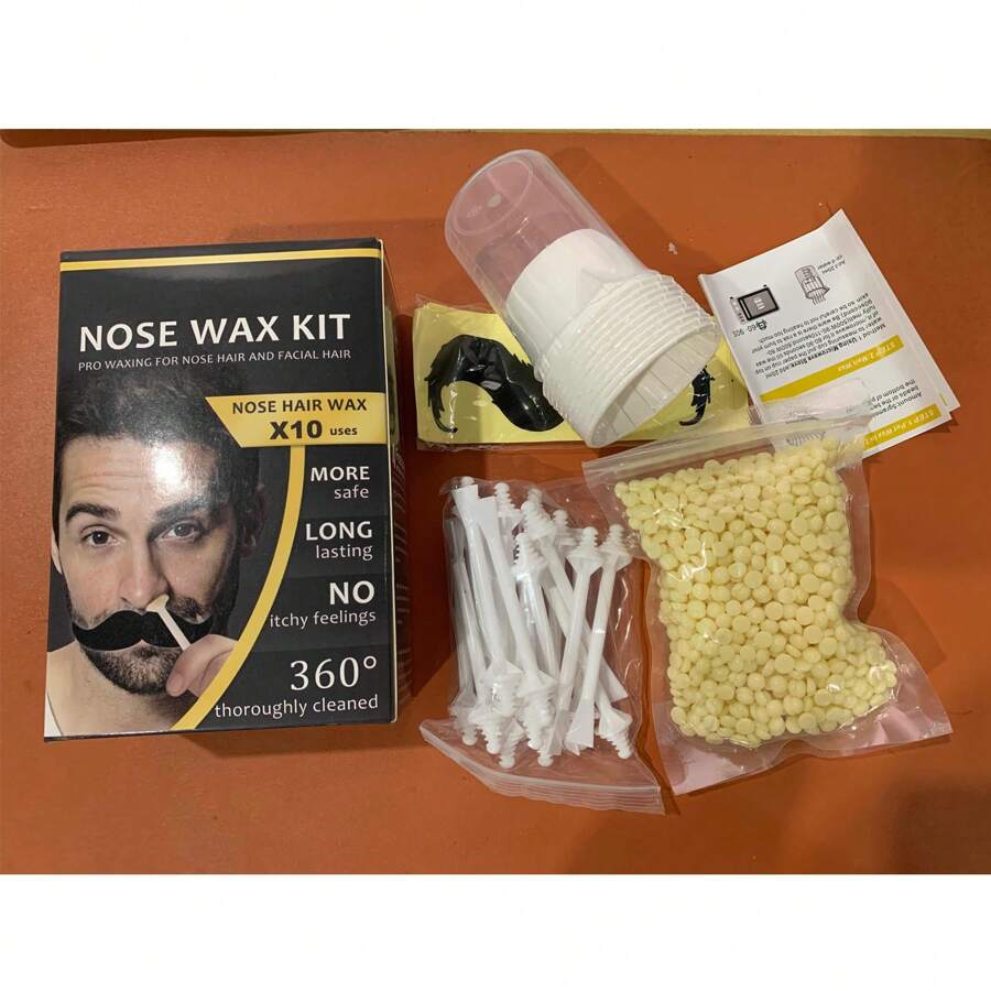 TOEDO Portable Nose Wax Kit For Man And Women Painless Paper-Free Nose ...