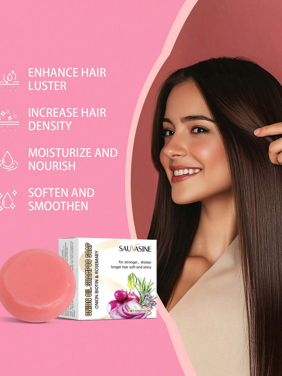 LANTHOME Onion Oil Shampoo Bar - Nourishing Hair Cleanser With ...