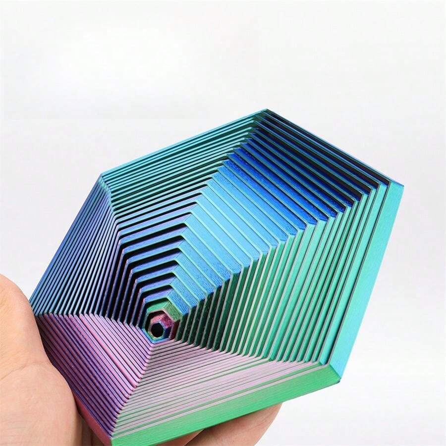 New Fractal Fidget Hexagon 3D Fractal Anxiety Relief Toy | SHEIN EUR