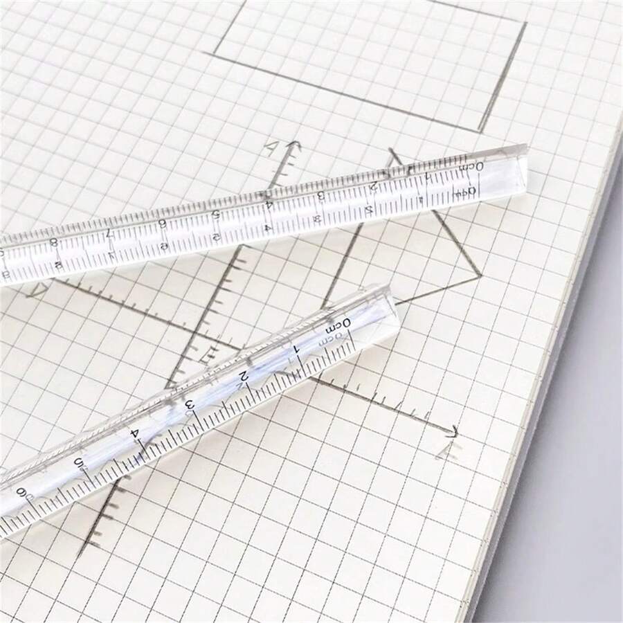 5 Pieces Of 15cm Rainbow Visible Rulers, Transparent Ins Acrylic Ruler ...