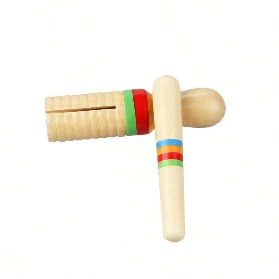 Conjunto de Instrumentos Musicais Orff, Material de Madeira, Apito de ...