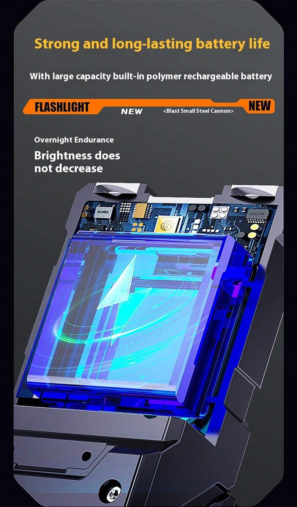 KENSUN 1 PIEZA Linterna LED COB portátil multifunción mini, con doble ...