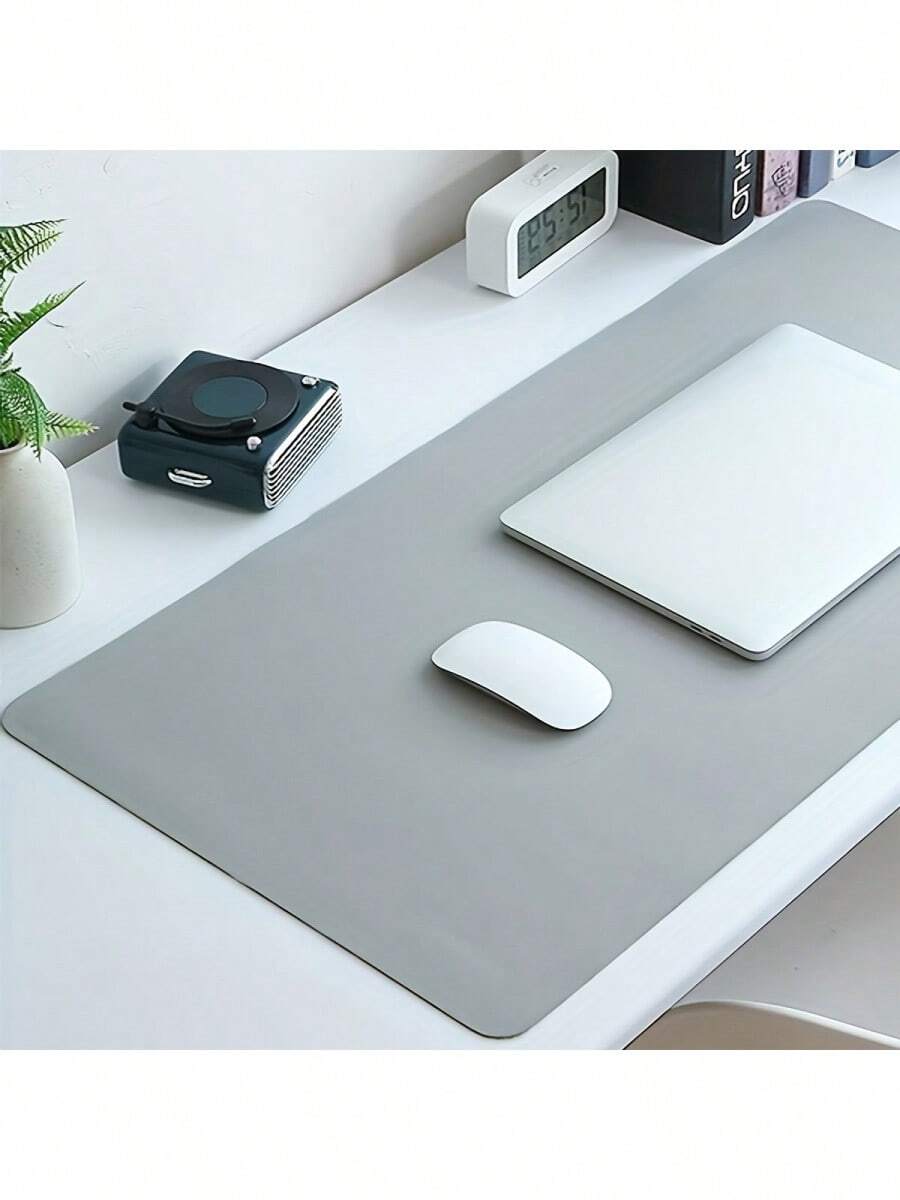 Premium Pink Faux Leather Desk Pad - Large Anti-Slip Mouse Pad With ...