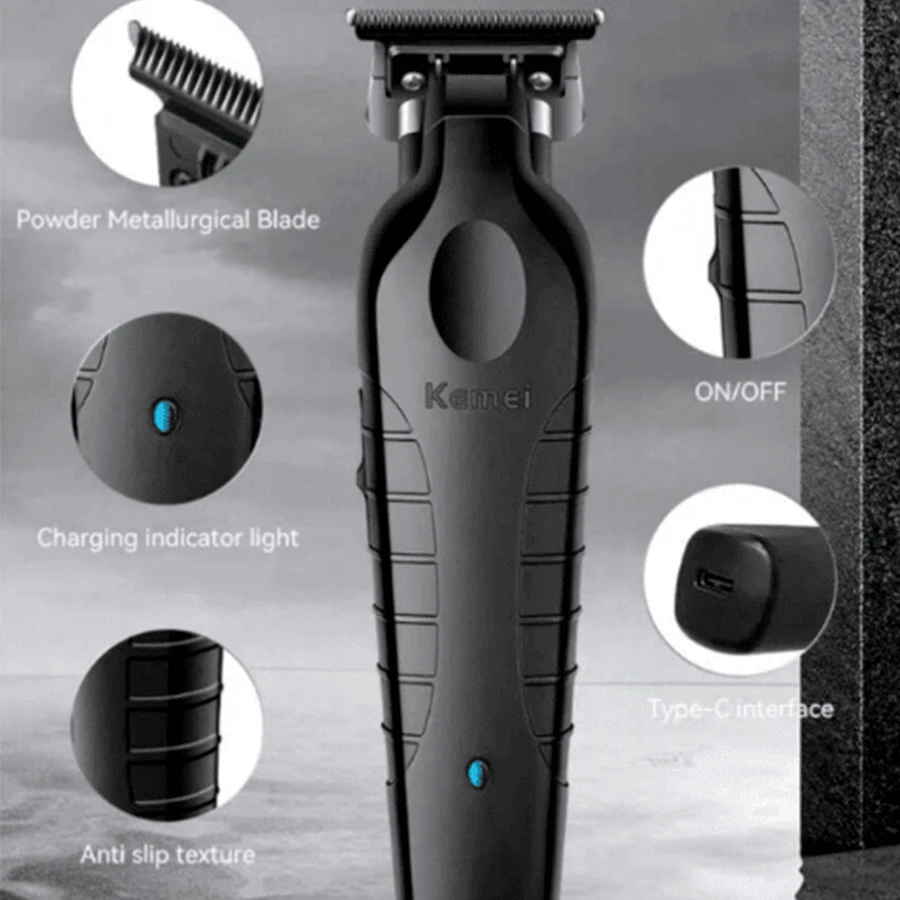 Kemei KM-T95 Electric Shaver For Men, USB Rechargeable Portable Razor ...