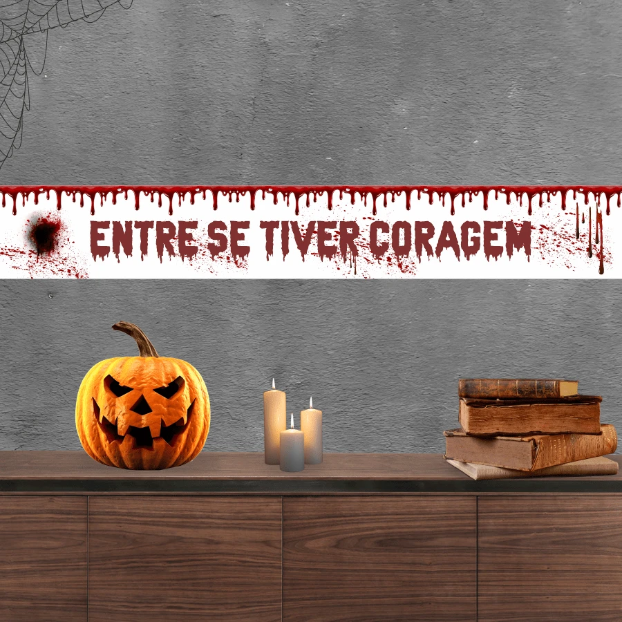 Kit 2 Faixas Papel de Parede Faixa Border Decorativa Adesiva Halloween ...