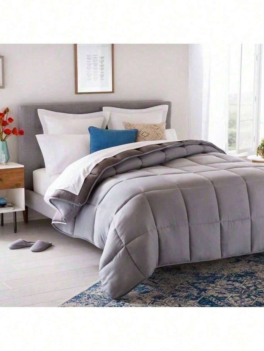 Linenspa Comforter Duvet Insert, Down Alternative, Box Stitched ...