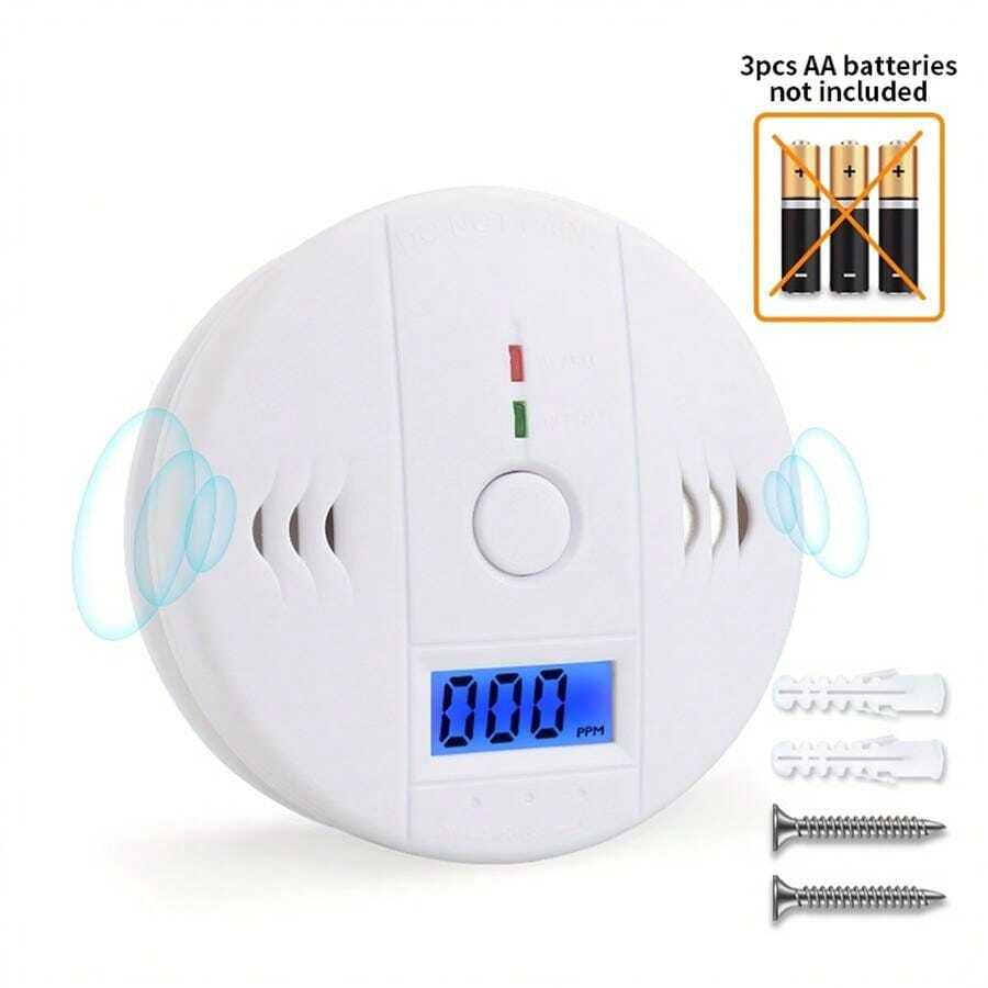 1pc Carbon Monoxide Detector, CO Alarm Detector With LCD Display, Coal ...