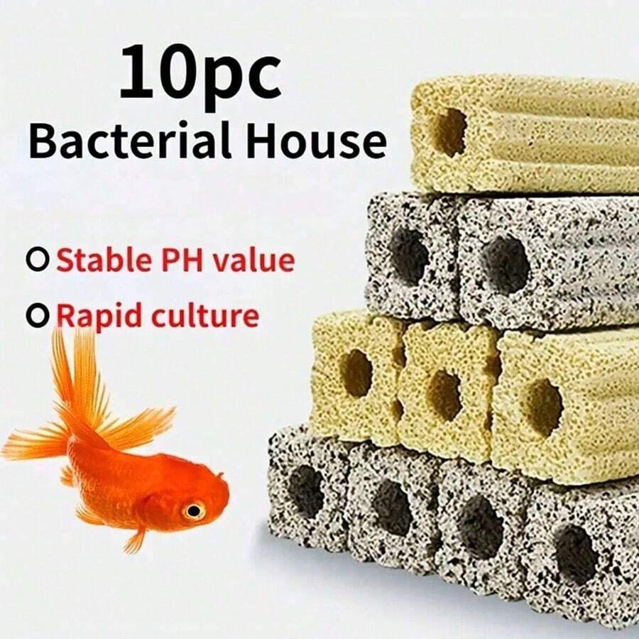 10pcs Premium Ceramic Bio Media Blocks For Crystal Clear Aquarium Water ...