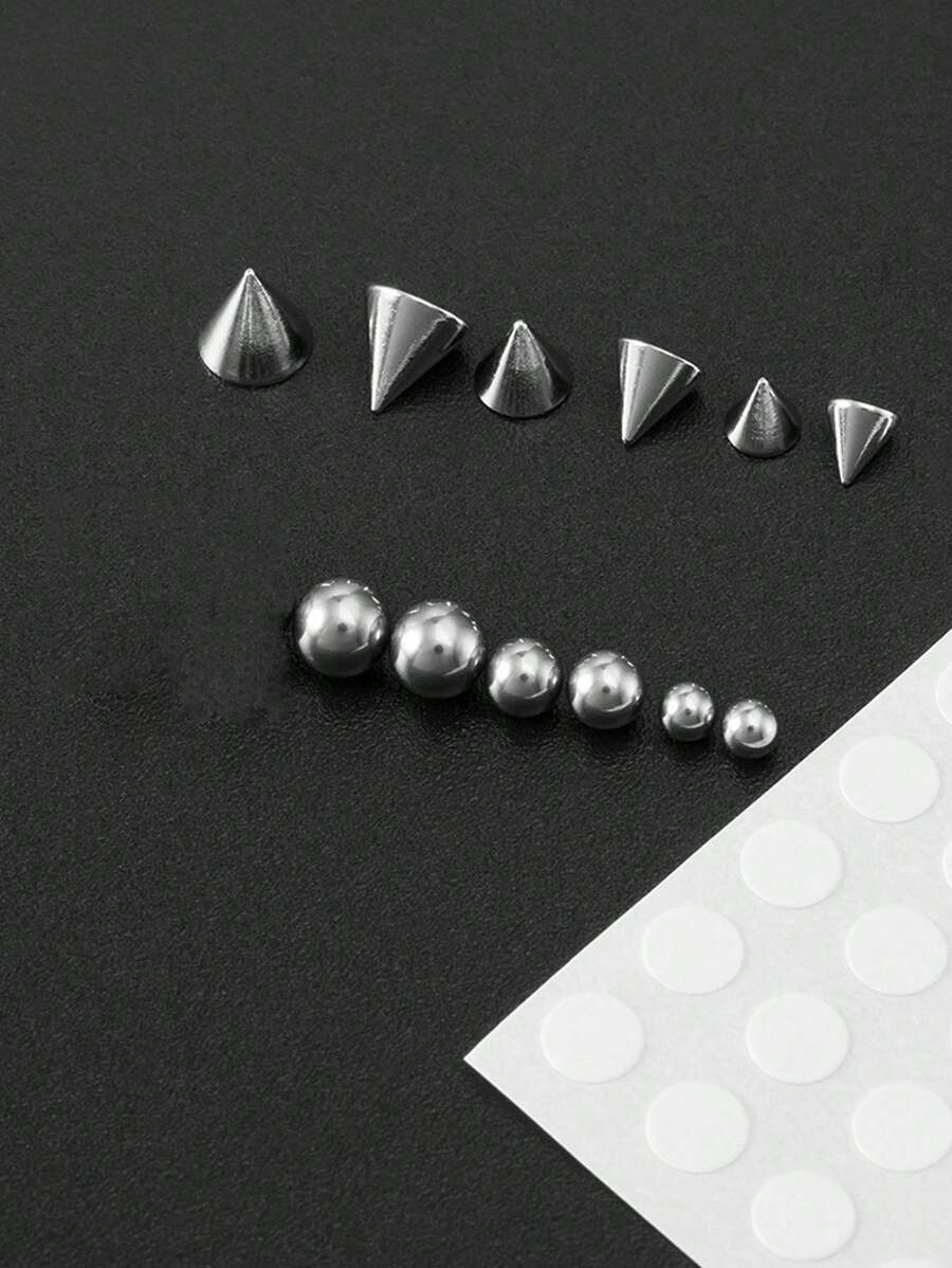 Stick On Balls Fake Piercing Balls Fake Lip Piercing Fake Eyebrow ...