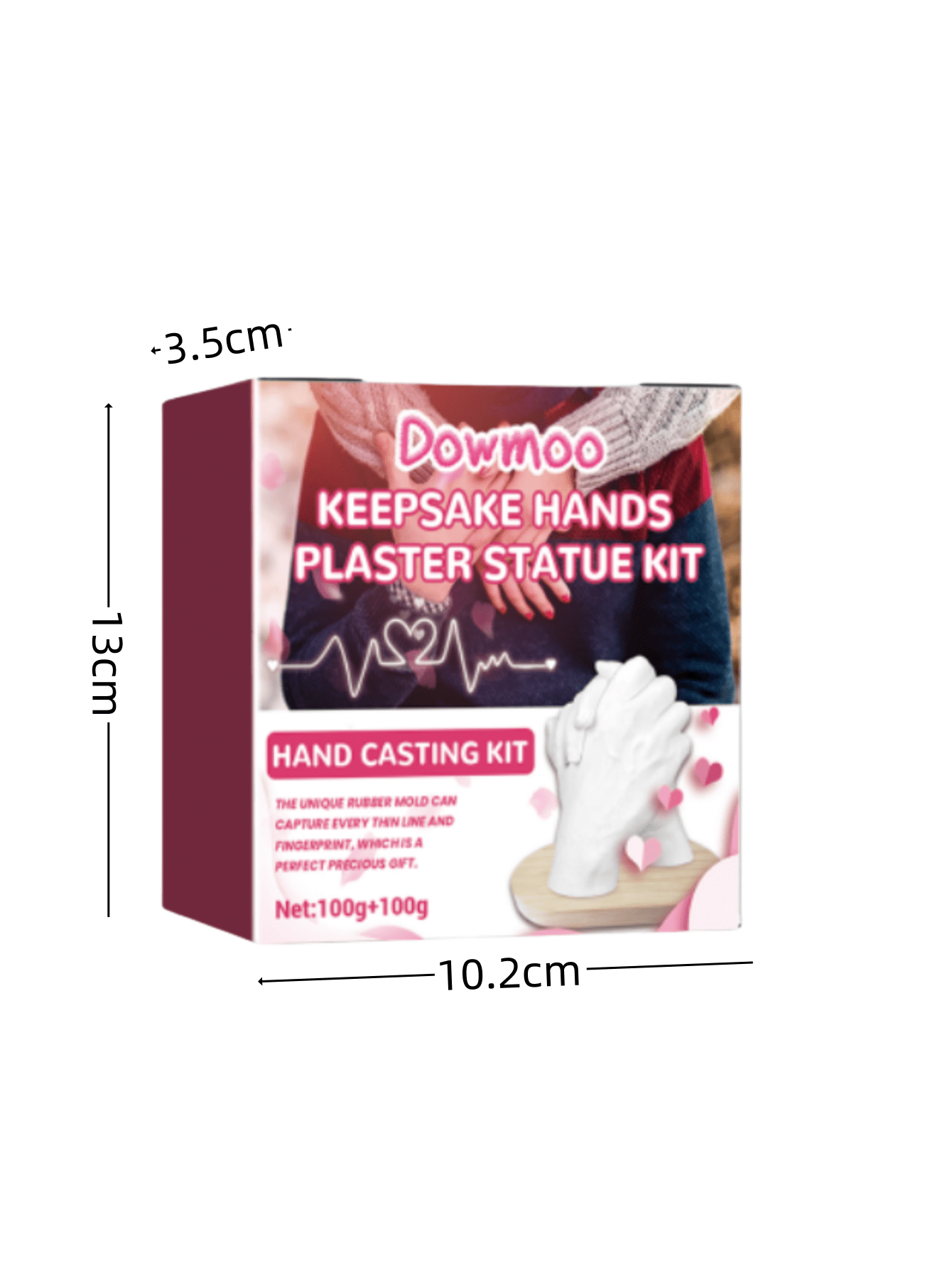 DIY Crafts 3D Hand Mold Gypsum Cloning Model Handmade Souvenir Craft ...