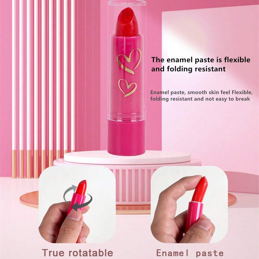 Kids Pretend Makeup Set Toy - Girls Handbag With Silicone Lipstick ...