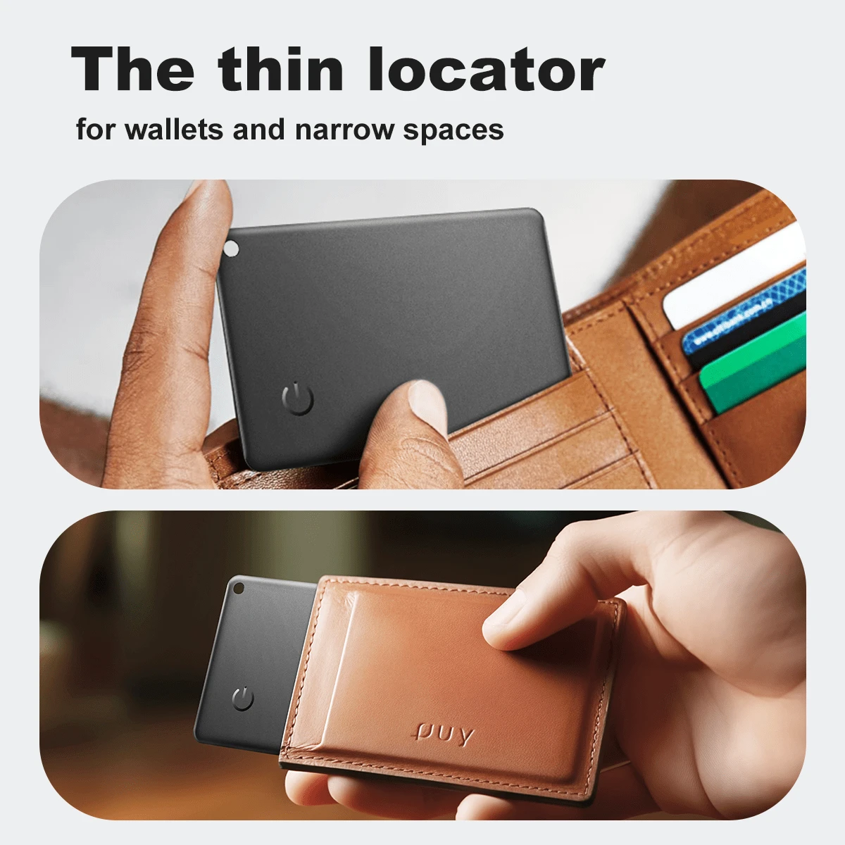 Wallet Anti-Loss Card Ultra-Thin Tracking Tag GPS Location Compatible ...