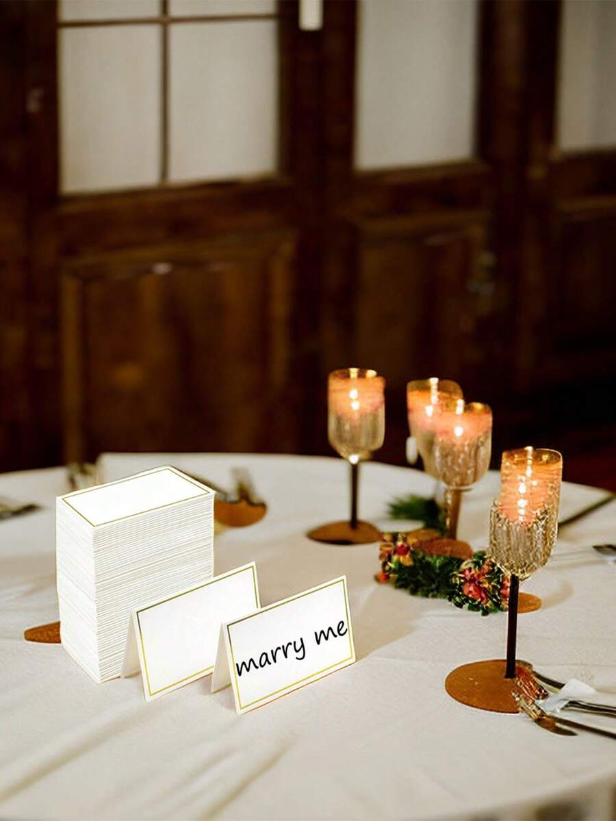 Place Cards For Table Setting,Activity Gold Foil Location Card ...