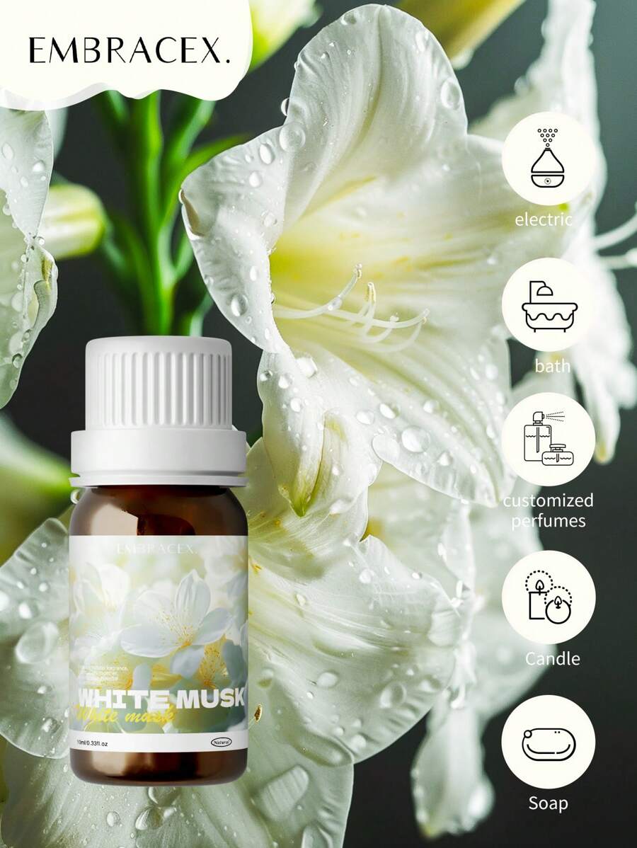 EMBRACEX. 10ml White Musk Essential Oils White Musk Aromatherapy ...