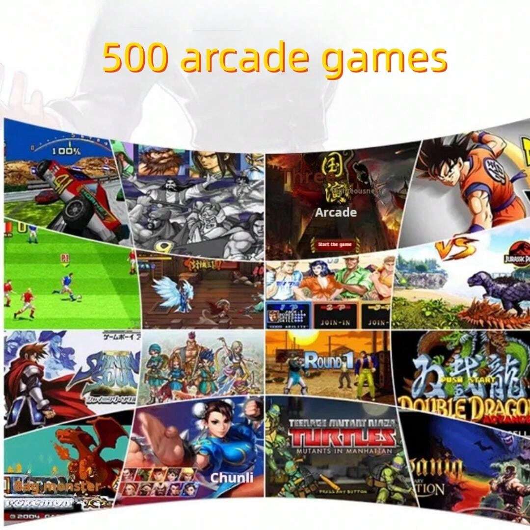 Portable Retro Video Handheld Games Console 3.5-Inch Joystick Console Built-In 500 Game Wireless ...