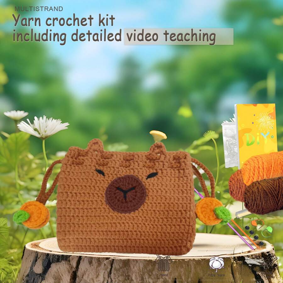 DIY Crochet Kit For Beginners, Amigurumi Stuffed Plants - Gift Animal ...