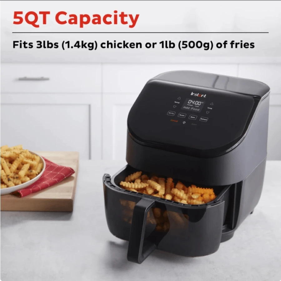 Vortex 5 Quart Single Basket 4-In-1 Air Fryer Oven With Clear Cook ...