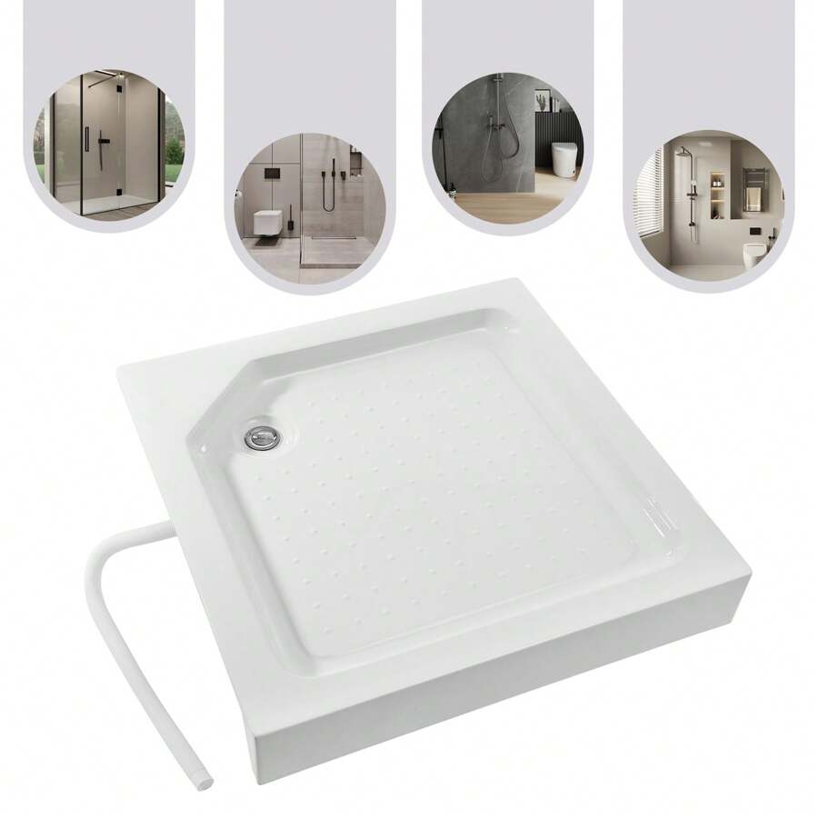 Base de chuveiro base de chuveiro acrílica conjunto completo altura ...