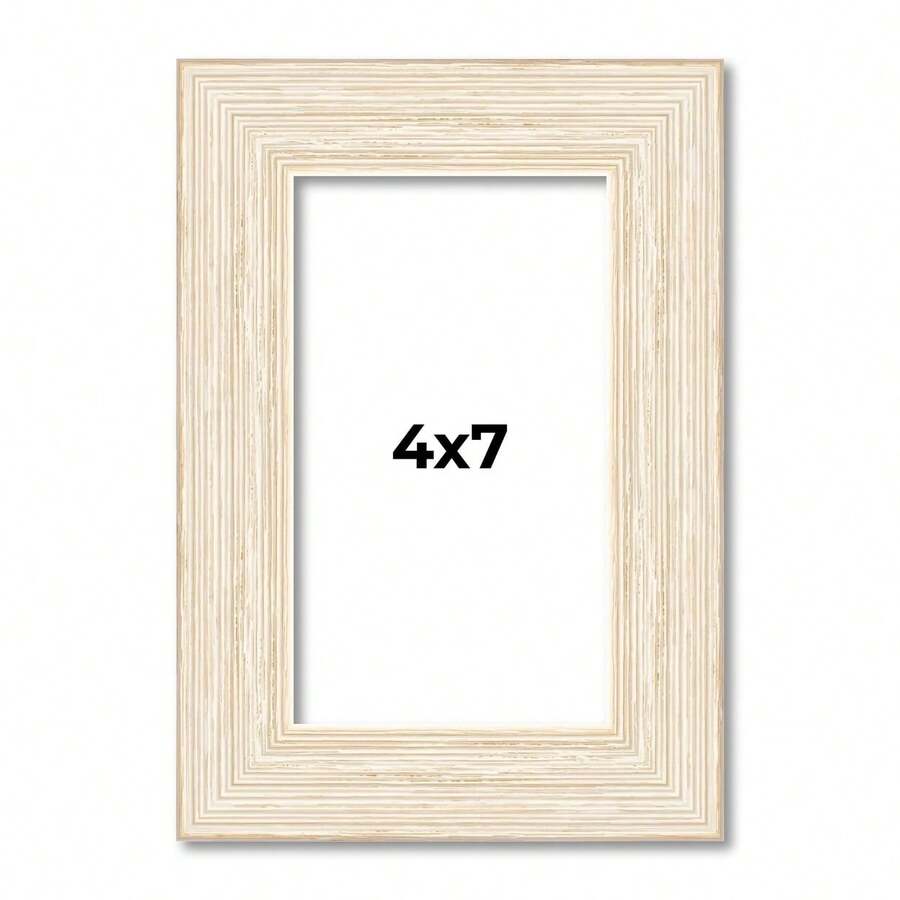 Custompictureframes.Com Barnwood Picture Frame 4x7 Solid Wood UV ...