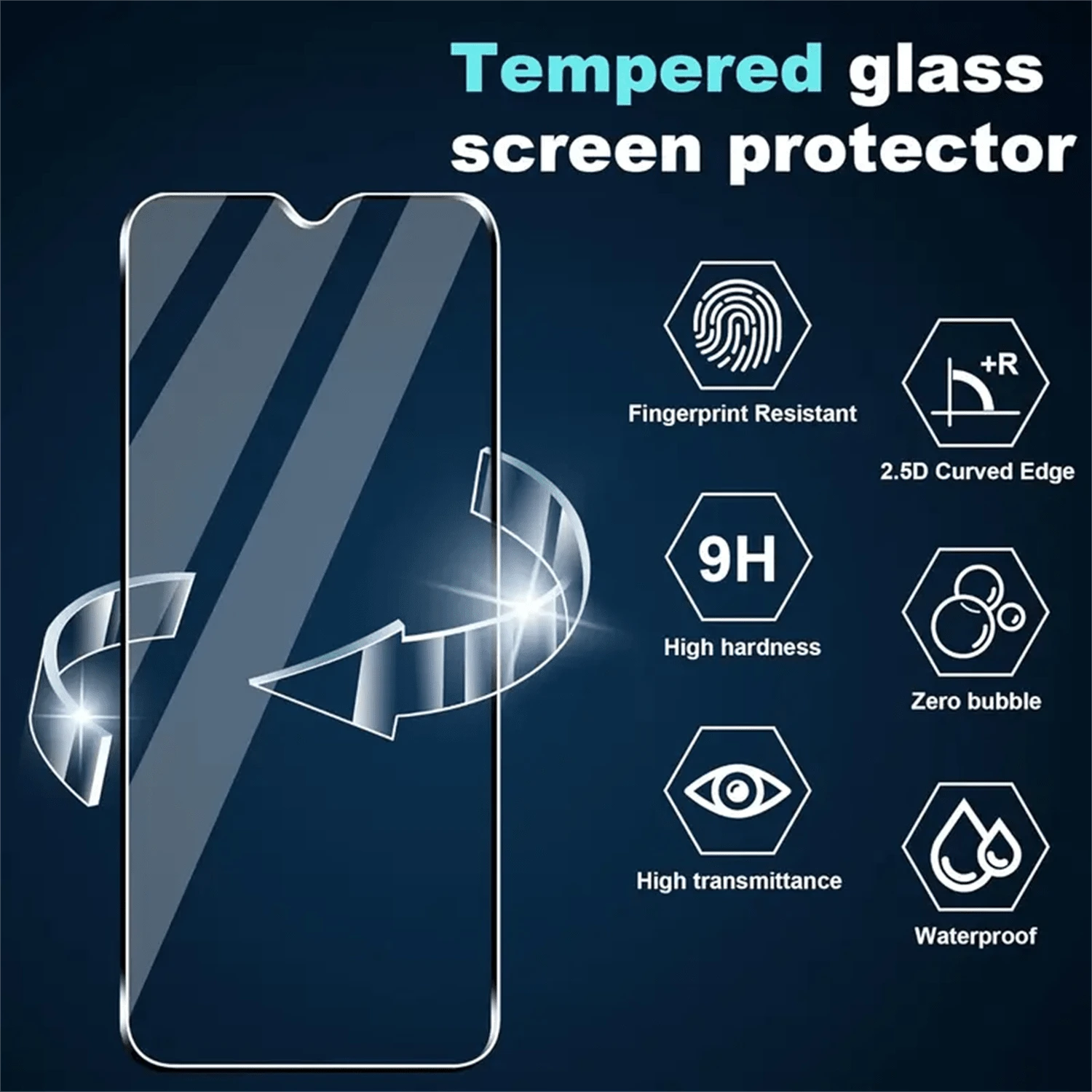 Compatible With Samsung Galaxy A25 5G Full Tempered Glass Screen ...