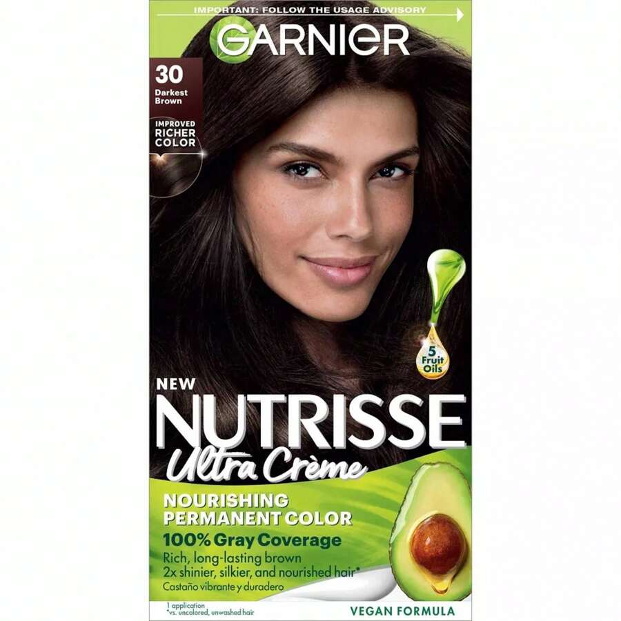Garnier Nutrisse Nourishing Hair Color Crème. Rich, Permanent Hair ...