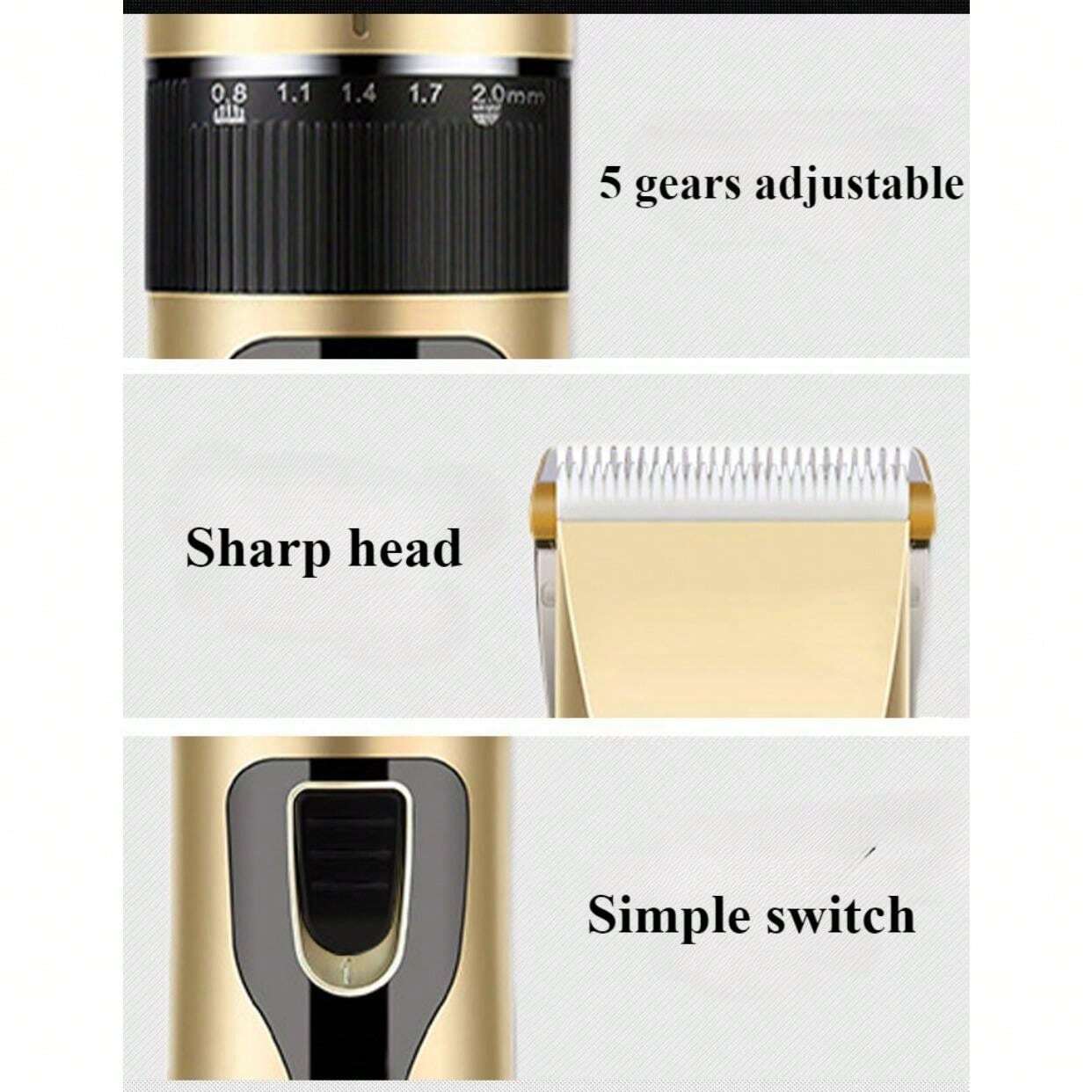 Portable Lithium Battery Hair Clipper Electric Clipper Hair Clipper ...