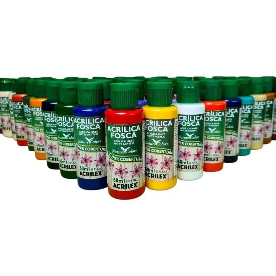 Matte Acrylic Paint Kit For Crafts 60ml Acrilex Choose Colors ...