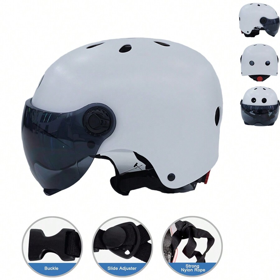 Adult Cycling Helmet, Adjustable Fit Head Circumference 54-58cm Multi ...