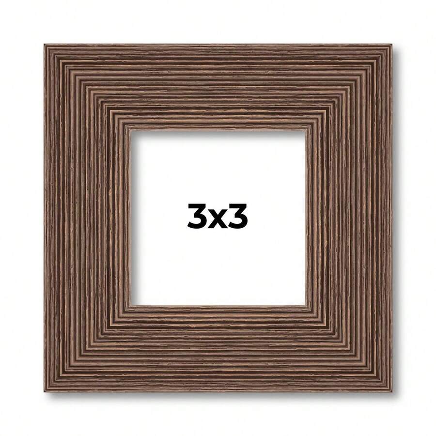 Custompictureframes.Com Barnwood Picture Frame 3x3 Solid Wood UV ...